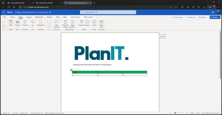 Using Office 365 apps in a browser | Plan IT Support