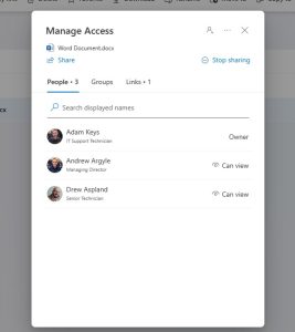 Sharing a file with OneDrive | Plan IT Support